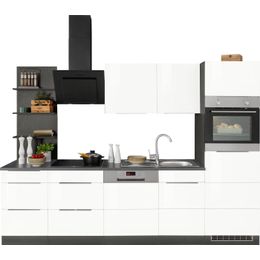 Kochstation Küchenzeile KS-Brindisi, ohne Geräte, Breite 280 cm, weiß