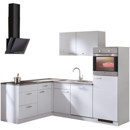 Wiho-Küchen wiho Küchen Winkelküche Michigan, mit E-Geräten, 230 x 170 cm, grau