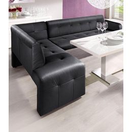 exxpo - sofa fashion Eckbank Barista, Frei im Raum stellbar, schwarz