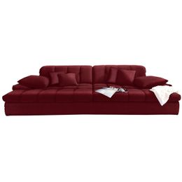 Mr. Couch Big-Sofa Biarritz 2, wahlweise mit Kaltschaum (140kg Belastung/Sitz), Kopfteilverstellung, rot