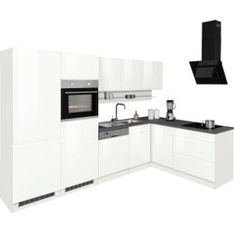 Kochstation Küche KS-Virginia, Stellbreite 290/190 cm cm, wahlweise mit Induktion, weiß