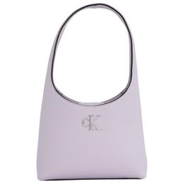 Calvin Klein Jeans Schultertasche MINIMAL MONOGRAM SHOULDER BAG, mit Markenemblem vorne, lila