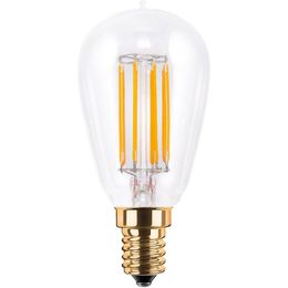 Segula LED-Leuchtmittel Vintage Line, E14, 1 St., Warmweiß, dimmbar, Radio Style klar, E14, weiß