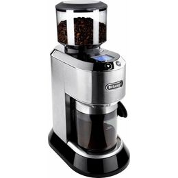 De'Longhi De'Longhi Kaffeemühle Dedica KG521.M, 150 W, Kegelmahlwerk, 350 g Bohnenbehälter, inkl. Siebträgeradapter, silberfarben