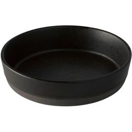 aida RAW Suppenteller RAW, (6 St), Steinzeug, Ø 19 cm, schwarz