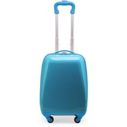 Hauptstadtkoffer Kinderkoffer For Kids, 4 Rollen, Kinderreisegepäck Handgepäck-Koffer Kinder-Trolley, blau