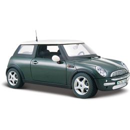 Maisto® Sammlerauto Mini Cooper, 1:24, metallic grün, Maßstab 1:24, aus Metallspritzguss, grün
