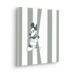 Komar Leinwandbild Mickey Be Yourself, (1 St), 40x40 cm (Breite x Höhe), Keilrahmenbild, grau|schwarz|weiß