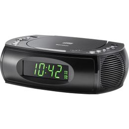 Kärcher Karcher UR 1308 Uhrenradio (UKW mit RDS, 2 W, CD-Player,USB,2 Weckzeiten), schwarz