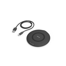 Hama Wireless Charger "QI-FC15",15W, kabelloses Smartphone-Ladepad, Schwarz Wireless Charger, schwarz