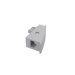 Hama DSL-Adapter für Fritzbox TAE-Stecker - 8p2c-Kupplung RJ45 Adapter TAE-F zu RJ-45 (Ethernet), grau