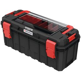 Prosperplast Werkzeugbox X BLOCK ALU LOG, 65 x 28 x 31,4 cm, rot|schwarz
