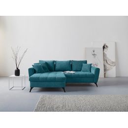 Inosign Ecksofa Lörby L-Form, Belastbarkeit bis 140kg pro Sitzplatz, auch mit Aqua clean-Bezug, blau