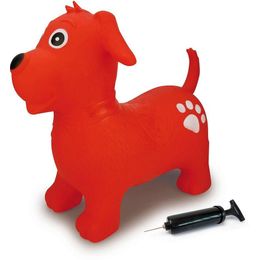 Jamara Hüpftier Hund, inkl. Luftpumpe, rot