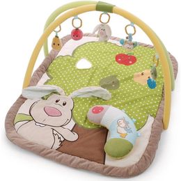 Nici Baby Gym My First Nici Kollektion, 3-D Activity-Decke, mit Spielkissen Hase und Eule, bunt