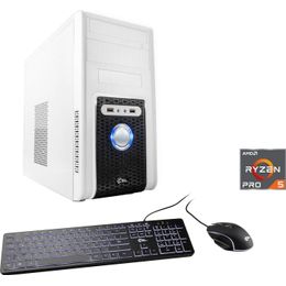 CSL Sprint V28132 Gaming-PC (AMD Ryzen 5 PRO 4650G, AMD Radeon Graphics, 16 GB RAM, 1000 GB SSD, Luftkühlung), weiß