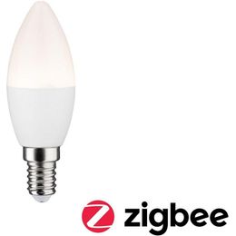 Paulmann LED-Leuchtmittel Smart Home Zigbee Kerze 5 W Matt E14 2.700K Warmweiß, E14, 1 St., Warmweiß, weiß