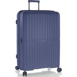 Heys Hartschalen-Trolley AirLite, 76 cm, 4 Rollen, Reisegepäck Koffer groß Reisekoffer TSA Schloss Volumenerweiterung, blau