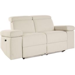Places of Style 2-Sitzer Kilado, mit Relaxfunktion, verstellbarer Armlehne, Kopfteilverstellung, weiß