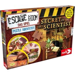 Noris Spiel, Strategiespiel Escape Room Das Spiel, Puzzle Abenteuer - Secret of the Scientist, bunt