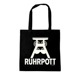 logoshirt Schultertasche Ruhrpott Logo, mit Ruhrpott-Logo, schwarz