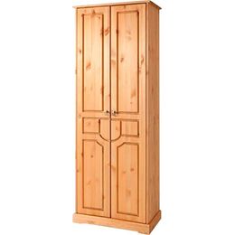 Home Affaire Garderobenschrank Klera Breite 67 cm, aus massiver Kiefer, FSC®-zertifiziert, beige