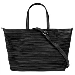 Samantha Look Shopper, echt Leder, Made in Italy, schwarz