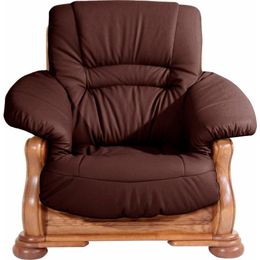 Max Winzer® Sessel Texas, mit dekorativem Holzgestell, rot