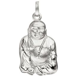 Jobo Kettenanhänger Anhänger Buddha, 925 Silber, silberfarben