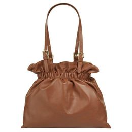 Samantha Look Shopper, echt Leder, Made in Italy, braun