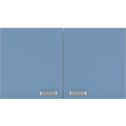 Wiho-Küchen wiho Küchen Hängeschrank Husum 100 cm breit, blau|weiß