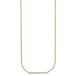 HECHTER PARIS Kette mit Anhänger Schmuck Geschenk Silber 925 Halsschmuck Halskette Stäbchen, mit Topas, gelb|goldfarben|weiß