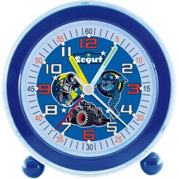 Scout Quarzwecker NightLight, 280001039 Lernuhr, ideal auch als Geschenk, blau