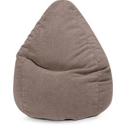 MAGMA Heimtex Sitzsack BeanBag WOOLLY (1 St), braun