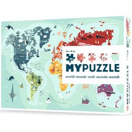 Helvetiq Puzzle My Puzzle - Welt, 252 Puzzleteile, Made in Europe, bunt