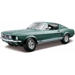 Maisto® Sammlerauto Ford Mustang GTA Fliessheck67, 1:18, grün, Maßstab 1:18, aus Metallspritzguss, grün