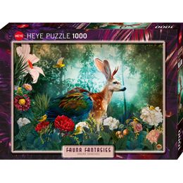 Heye Puzzle Jackalope / Fauna Fantasies, 1000 Puzzleteile, Made in Germany, bunt