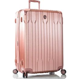 Heys Hartschalen-Trolley Xtrak, 76 cm, 4 Rollen, Reisegepäck Koffer groß Reisekoffer TSA Schloss Volumenerweiterung, rosa