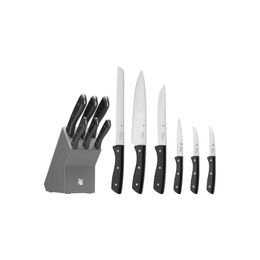 WMF Messerblock Profi (7tlg), inkl. 6 Messer aus Spezialklingenstahl, grau|schwarz