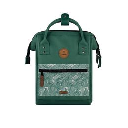 CABAIA Tagesrucksack Adventurer S Recycled (3-tlg), Cityrucksack aus recycelten Materialien, grün