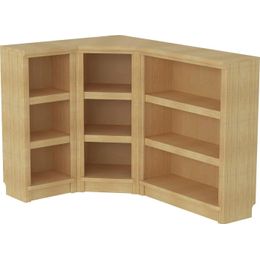 Home Affaire Bibliothek Soeren, 3-tlg., Aus Massiver Kiefer, beige