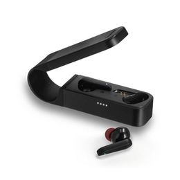 Hama Spirit Pocket, True Wireless TWS, In-Ear Bluetooth Headset, Kopfhörer Bluetooth-Kopfhörer (Google Assistant, Siri, Duplex, Sprachsteuerung), schwarz