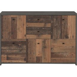 FORTE Kommode CHEST, Breite ca. 114 cm, grau