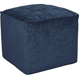 furninova Sitzwürfel Praline, ein Eyecatcher für jeden Raum, im skandinavischen Design, blau
