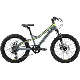 Bikestar Mountainbike, 7 Gang Shimano RDTY21 Schaltwerk, Kettenschaltung, grün