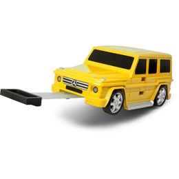 Packenger Hartschalen-Trolley Mercedes-Benz G63, 4 Rollen, Kinderreisegepäck Kindertrolley Handgepäck-Koffer, gelb