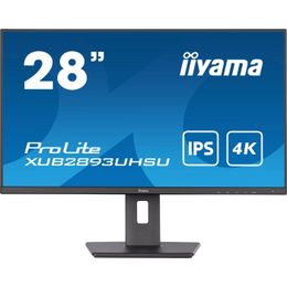 iiyama XUB2893UHSU-B5 LED-Monitor (70,9 cm/28 ", 3840 x 2160 px, 4K Ultra HD, 3 ms Reaktionszeit, 60 Hz, IPS-LED), schwarz