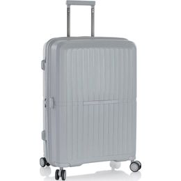 Heys Hartschalen-Trolley AirLite, 66 cm, 4 Rollen, Hartschalen-Koffer Koffer mittel groß TSA Schloss Volumenerweiterung, grau