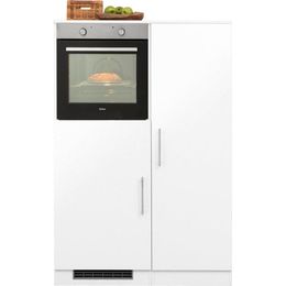 Wiho-Küchen wiho Küchen Küche "Cali", Back-/Kühlmodul, wahlweise mit E-Geräten, Breite 110 cm, weiß