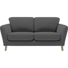Home Affaire 2-Sitzer MARSEILLE Sofa 170 cm, mit Massivholzbeinen aus Eiche, verschiedene Bezüge und Farbvarianten, grau